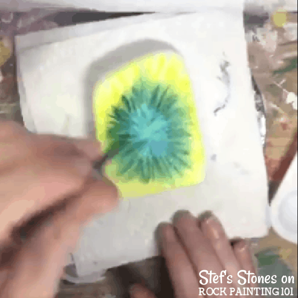 How to Paint Tie Dye Rocks with Alcohol Ink - Rock Painting 101