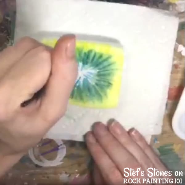 How to Paint Tie Dye Rocks with Alcohol Ink - Rock Painting 101