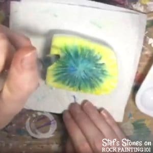 How to Paint Tie Dye Rocks with Alcohol Ink - Rock Painting 101
