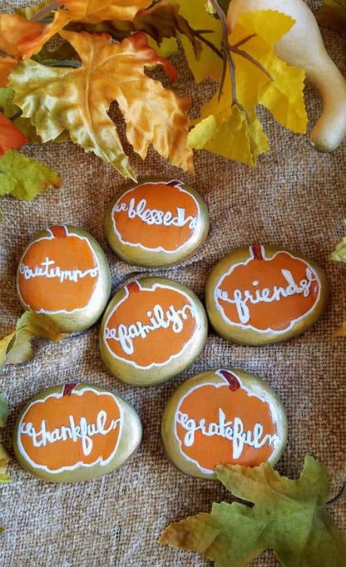 18 pumpkin painted rock ideas and tutorials - Rock Painting 101
