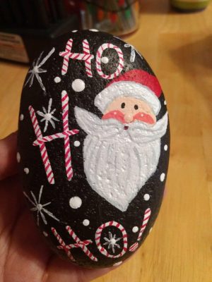 18 Santa Painted Rocks to paint this Christmas - Rock Painting 101