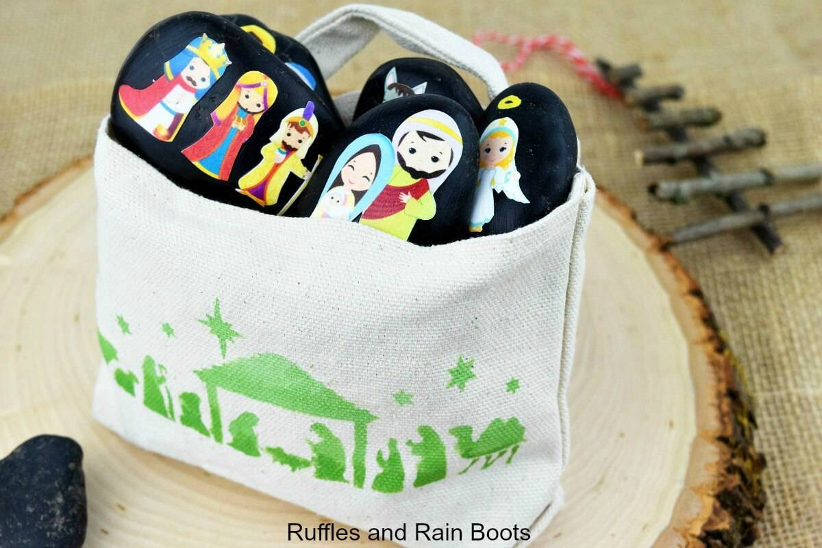 15 Nativity painted rocks: Easy rock painting ideas. - Rock Painting 101