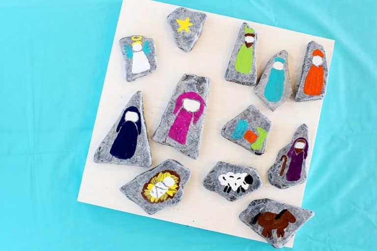 15 Nativity painted rocks: Easy rock painting ideas. - Rock Painting 101