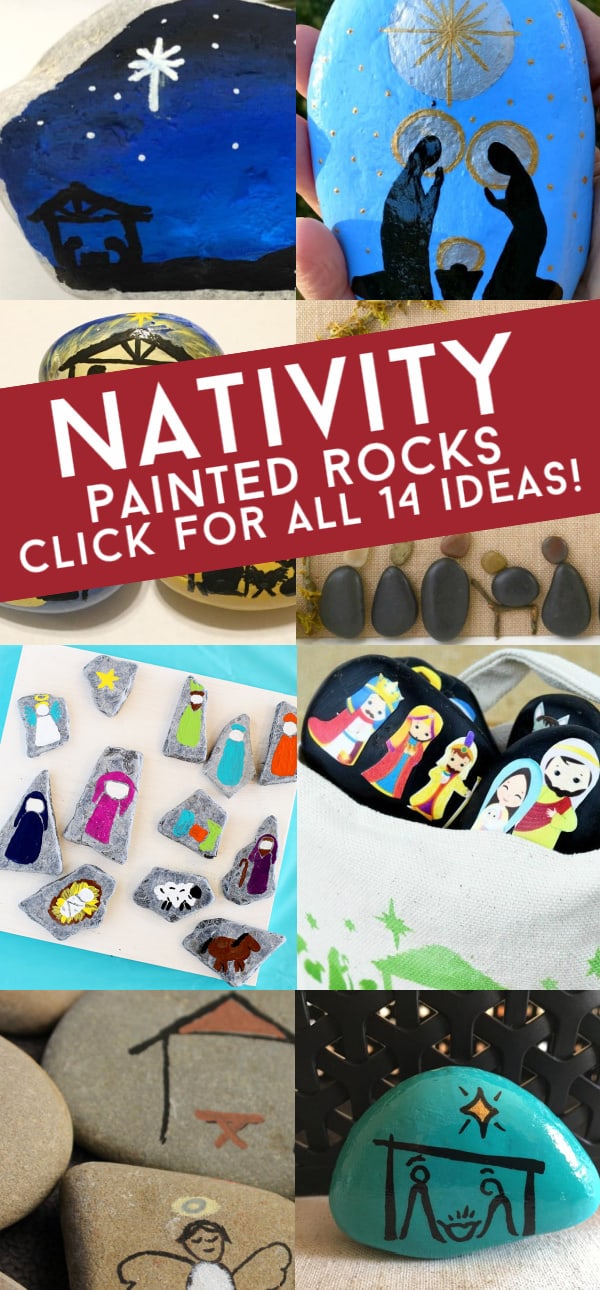 15 Nativity painted rocks: Easy rock painting ideas. - Rock Painting 101