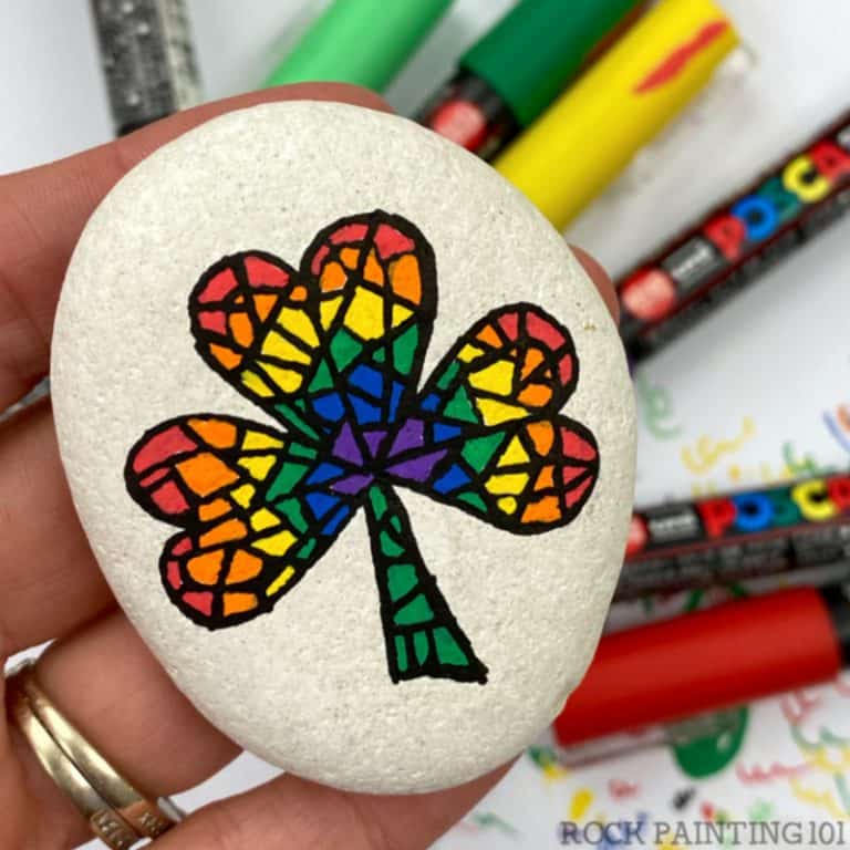 9 unique St Patrick's Day painted rocks - Rock Painting 101