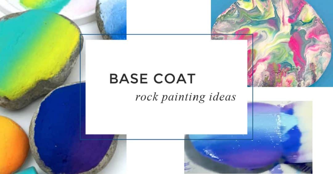 Add a base coat to your rocks ~ The fast and cheap way!