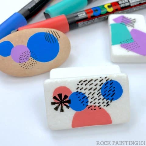 How to paint patterns on rocks: 11 easy tutorials - Rock Painting 101