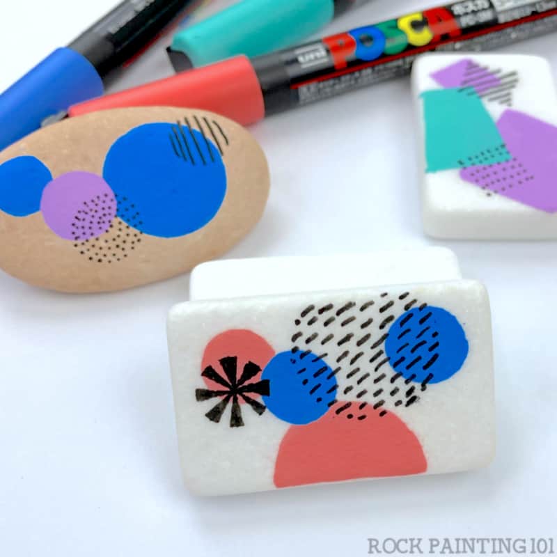 How to paint patterns on rocks: 11 easy tutorials - Rock Painting 101
