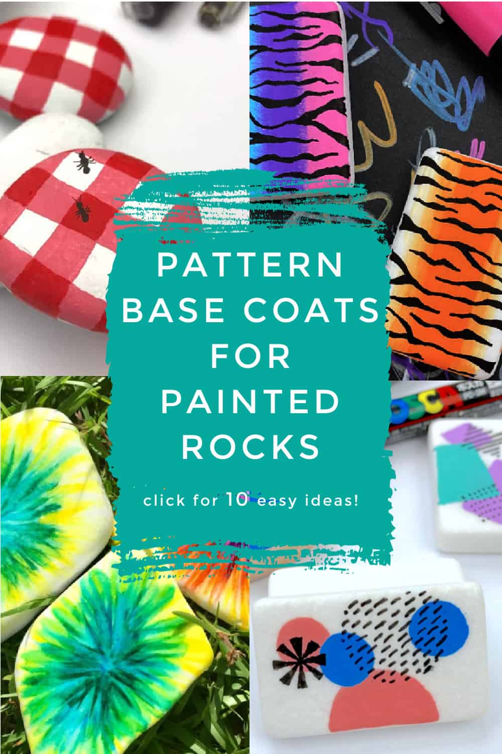 How to paint patterns on rocks: 11 easy tutorials - Rock Painting 101