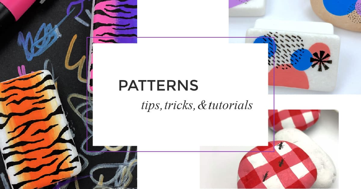 How to paint patterns on rocks: 11 easy tutorials - Rock Painting 101