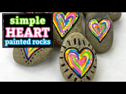 39 lovely heart rocks you can easily learn how to make