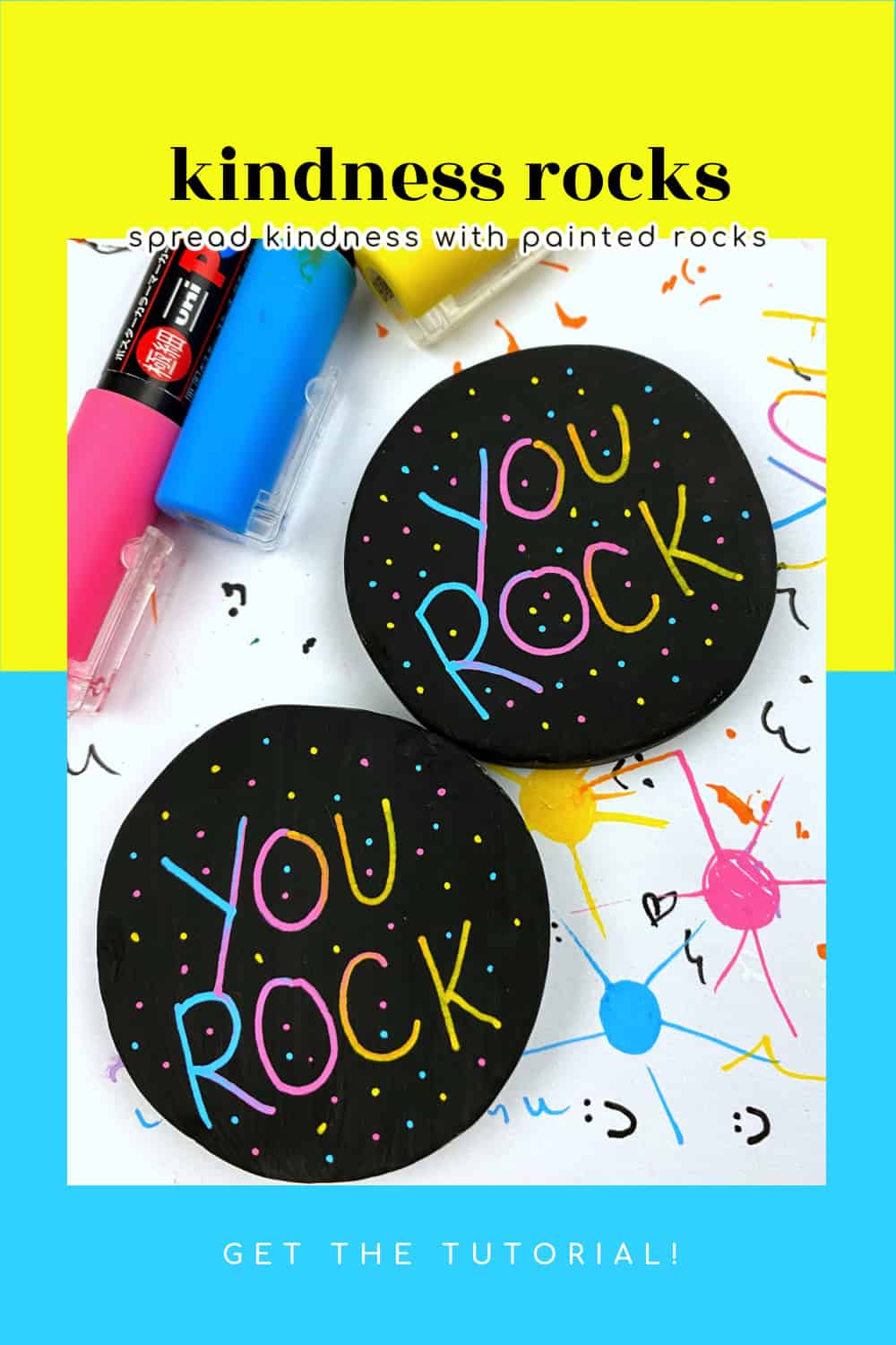 Beautiful Blended Paint Pen Word Rock Tutorial - Rock Painting 101