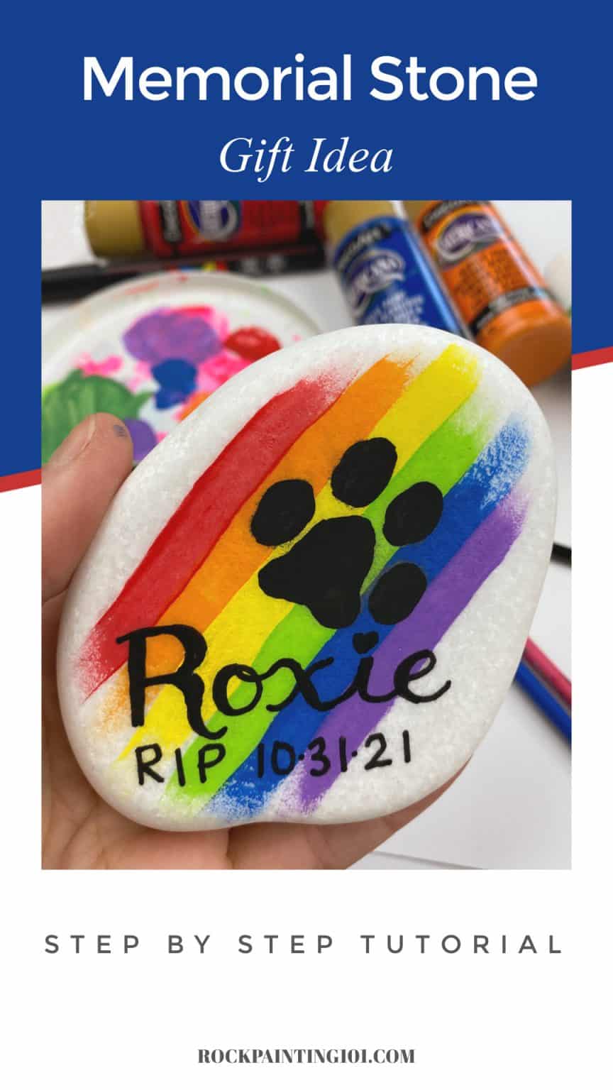 How to Make a Painted Memorial Stone for a Pet - Rock Painting 101