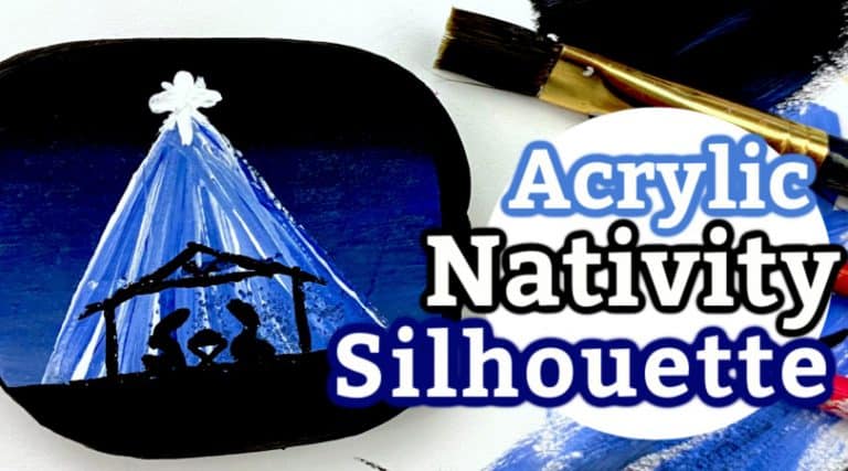 How to Paint a Nativity Scene with Acrylic Paint - Rock Painting 101