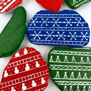 9 easy winter rock painting ideas - Rock Painting 101