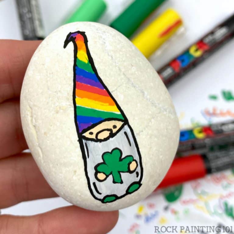 8 Easy to Paint Gnome Rocks to Inspire You - Rock Painting 101