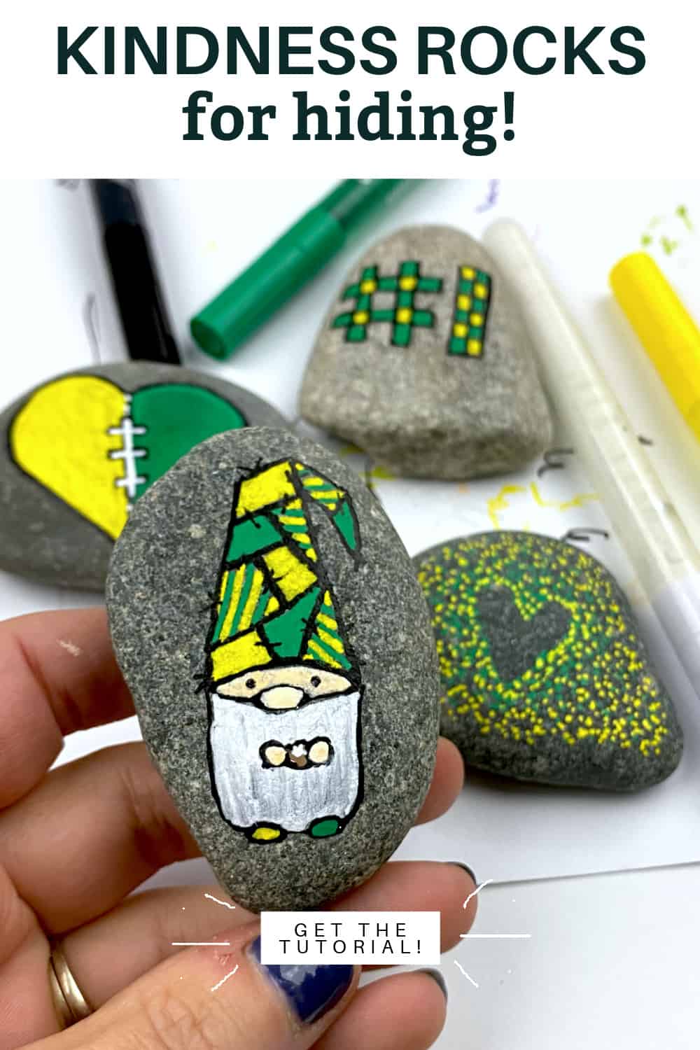 Easy Football Painted Rocks to Spread Team Spirit - Rock Painting 101