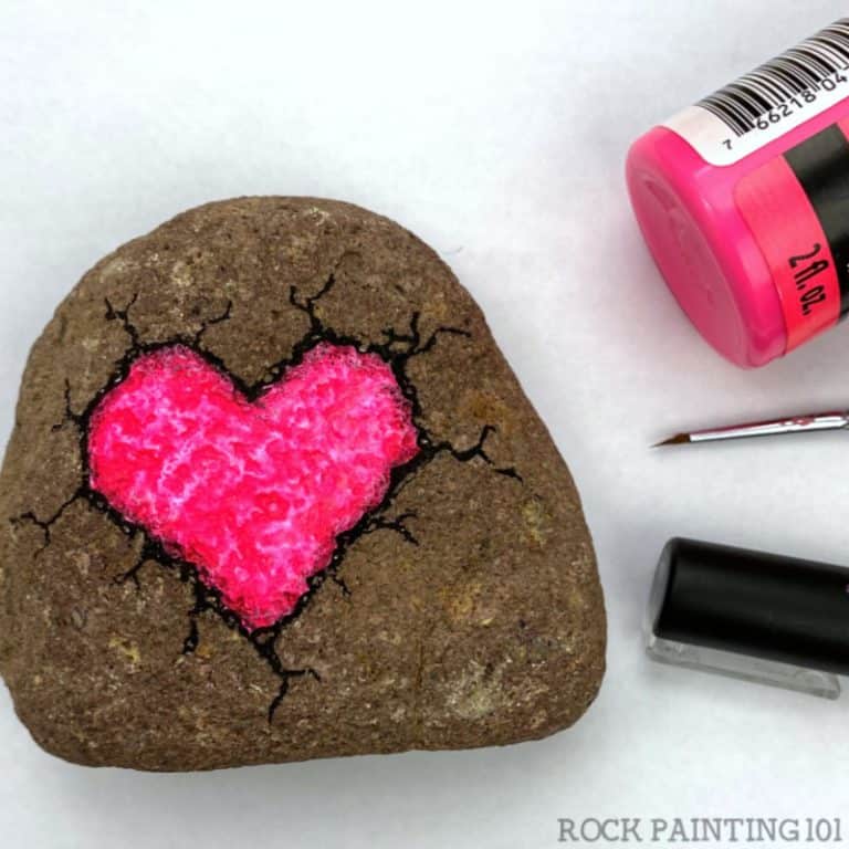 43 lovely painted heart rocks you can easily learn how to make