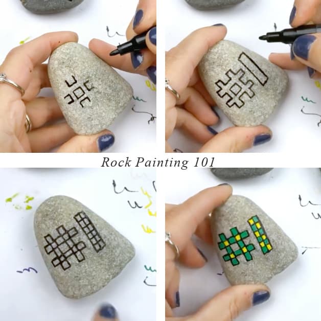 Easy Football Painted Rocks to Spread Team Spirit - Rock Painting 101