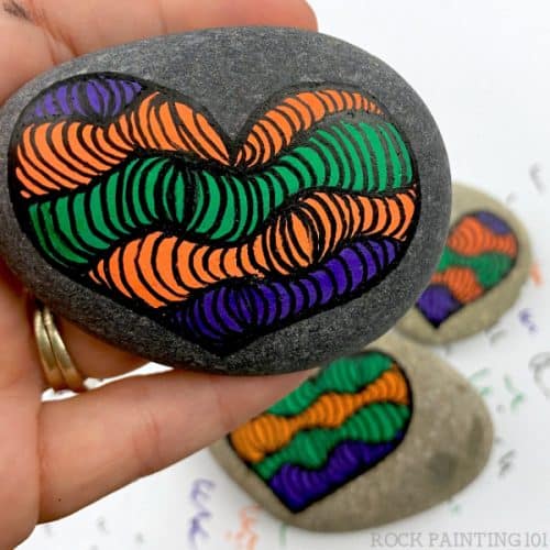43 lovely painted heart rocks you can easily learn how to make
