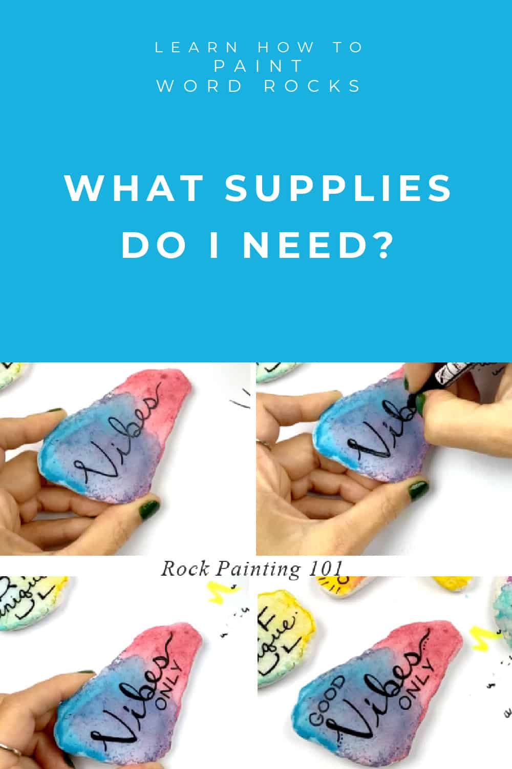 How To Paint Word Rocks & Tips You Need to Know - Rock Painting 101