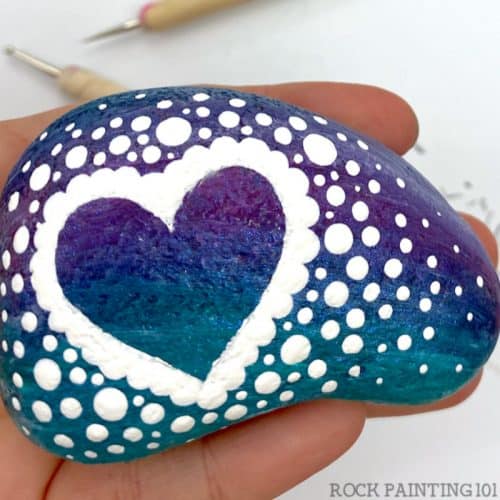 43 lovely painted heart rocks you can easily learn how to make