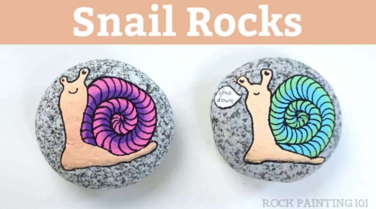 How to Paint a Snail for Beginners - Rock Painting 101