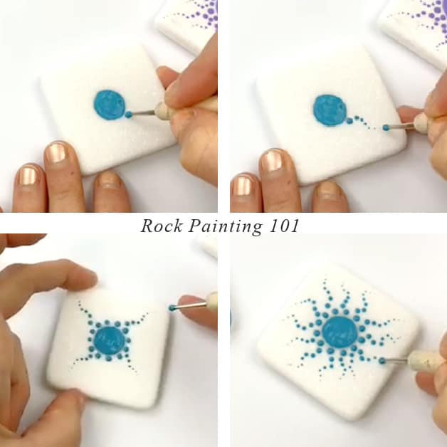 How to Improve your Dot Art by Walking Dots - Rock Painting 101
