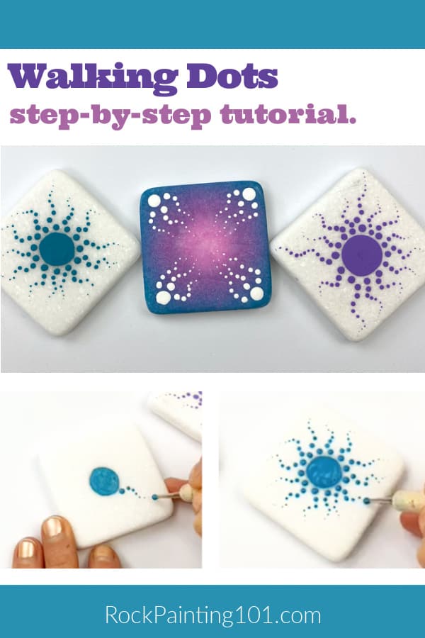 How to Improve your Dot Art by Walking Dots - Rock Painting 101
