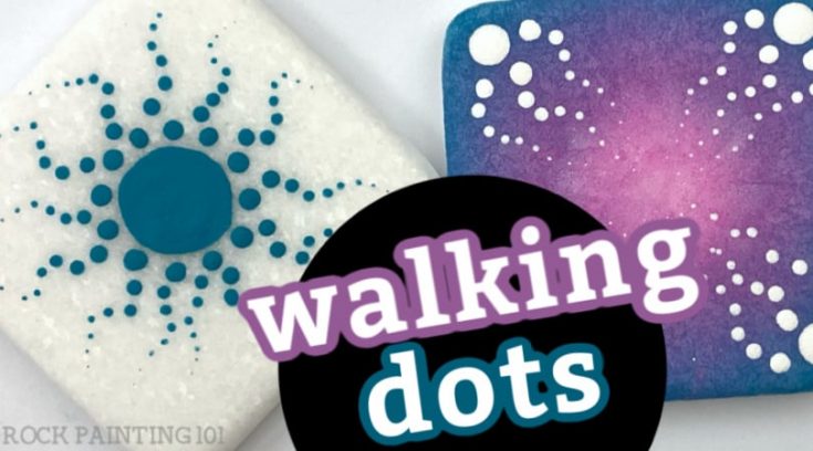 How to Improve your Dot Art by Walking Dots - Rock Painting 101