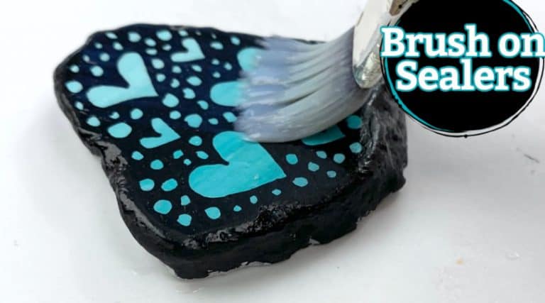 How To Use A Brush On Sealer When Sealing Painted Rocks - Rock Painting 101