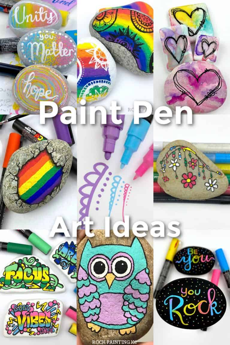 Over 100 Paint Pen Art Ideas - Easy Art for Beginners - Rock Painting 101