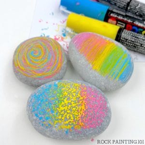 3 Easy Paint Pen Designs for Kindness rocks - Rock Painting 101
