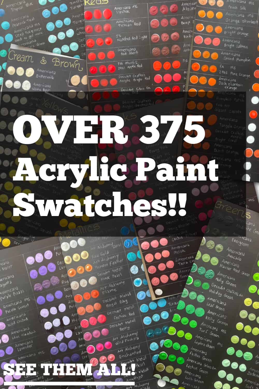 Acrylic Paint for Crafts - 375+ Vibrant Colors to Compare! - Rock ...