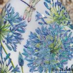 How to Decoupage Rocks with Napkins Step by Step - Rock Painting 101