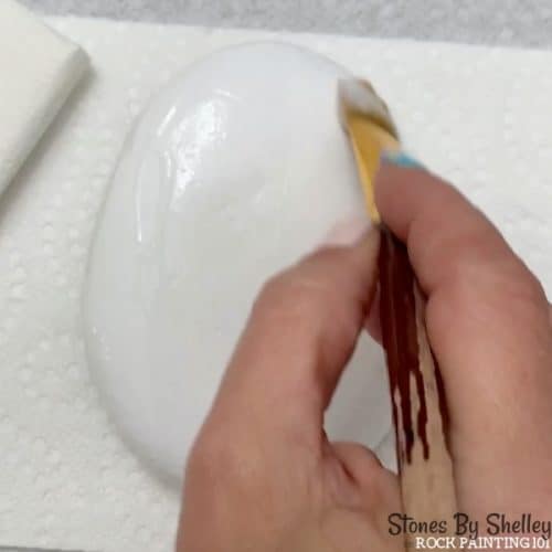 How to Decoupage Rocks with Napkins Step by Step - Rock Painting 101